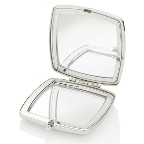 Green Crystal Square Pocket Mirror